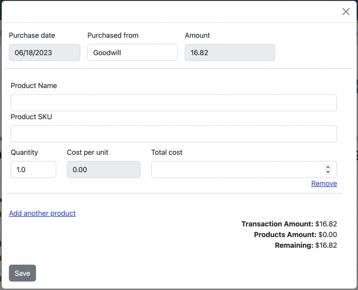 Tracking cost of goods sold with eBay - Seller Ledger