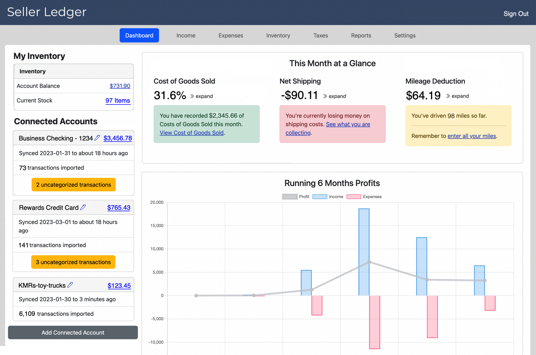 Bookkeeping for eCommerce Sellers - Seller Ledger