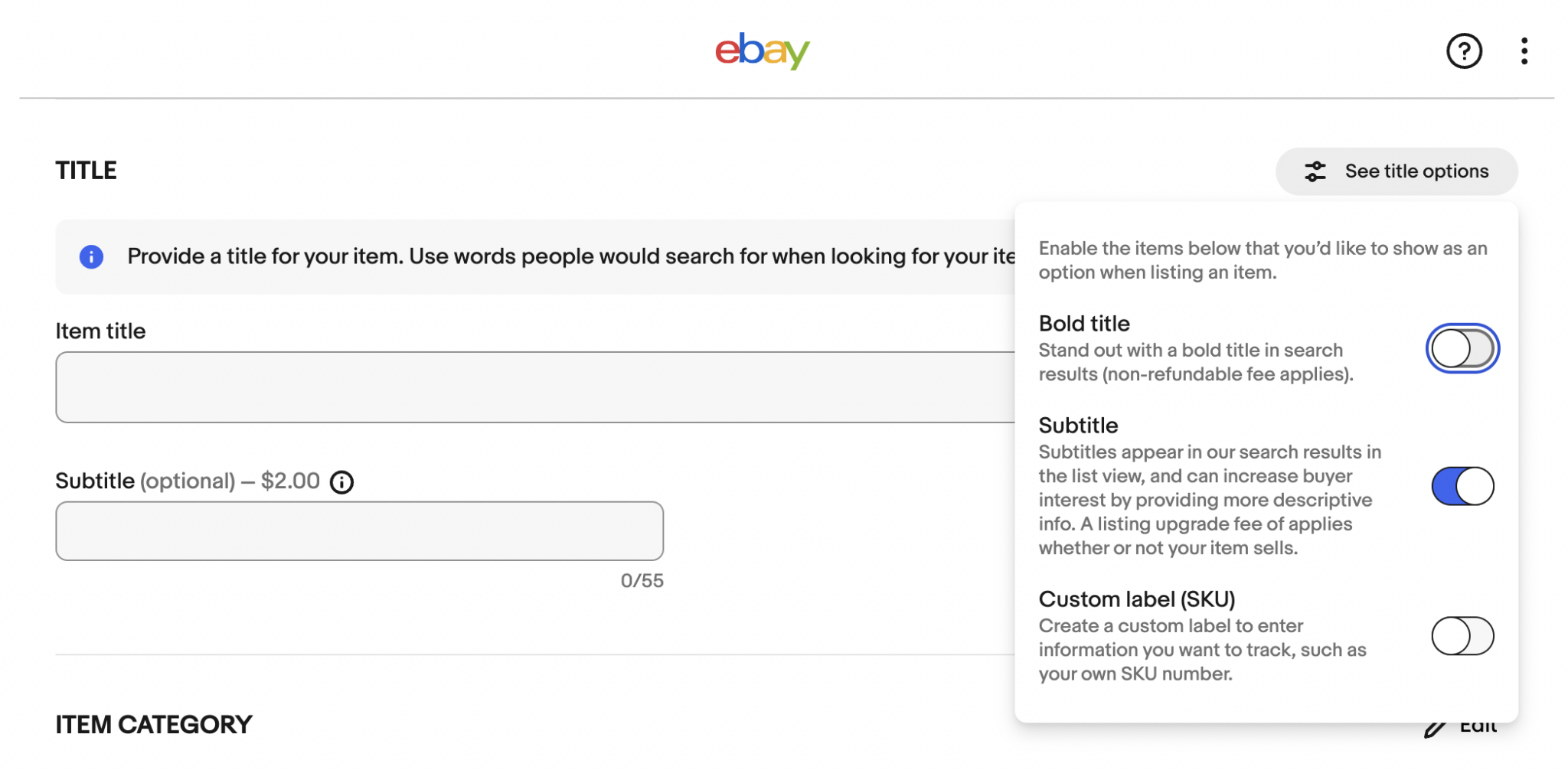 Tracking cost of goods sold with eBay - Seller Ledger