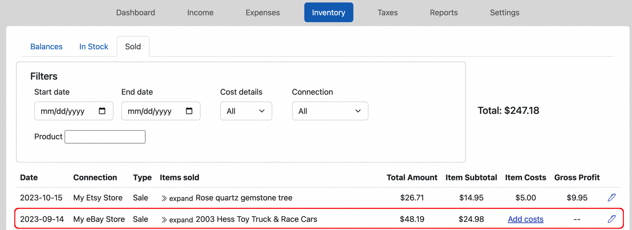 Accounting for personal item sales that are included in your 1099-K ...