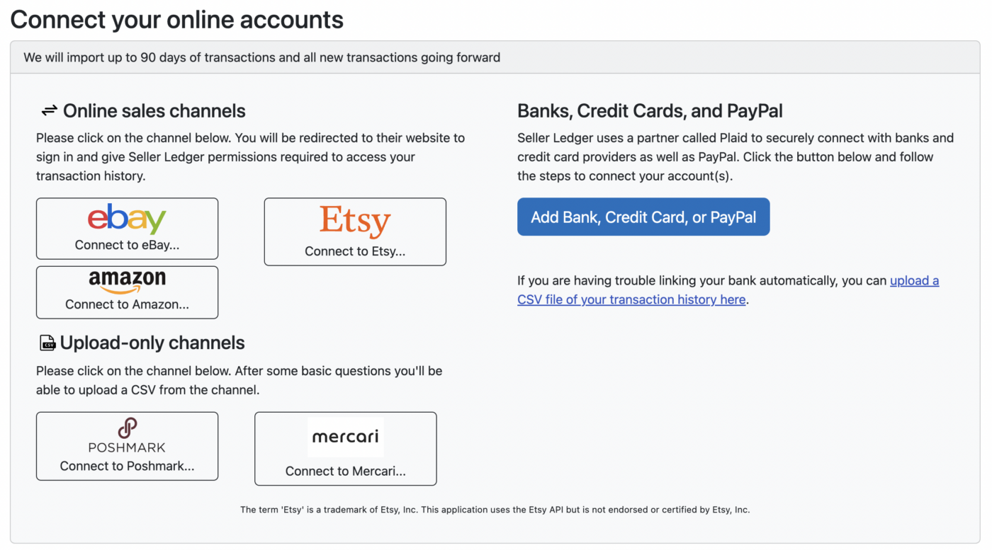 Import Mercari sales report into Seller Ledger - Seller Ledger