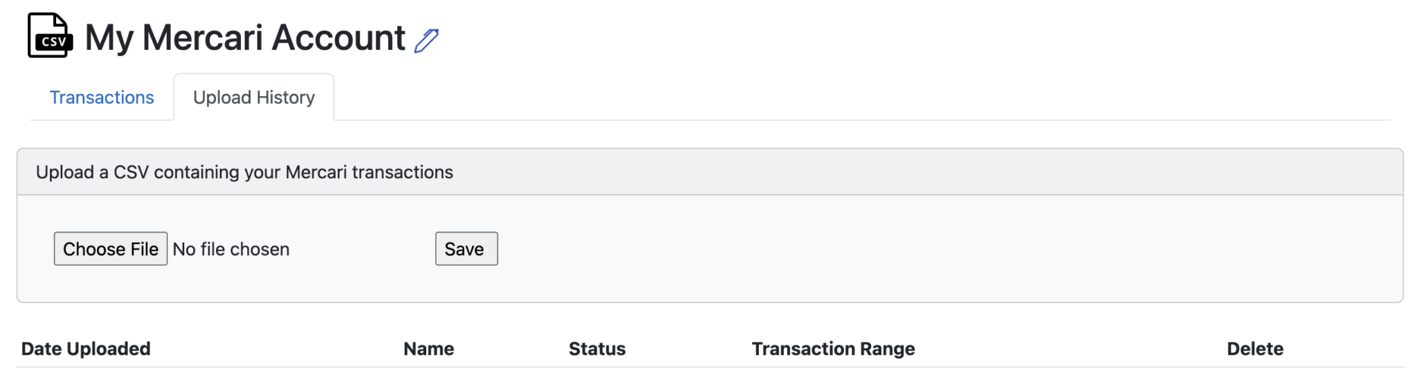 Import Mercari sales report into Seller Ledger - Seller Ledger