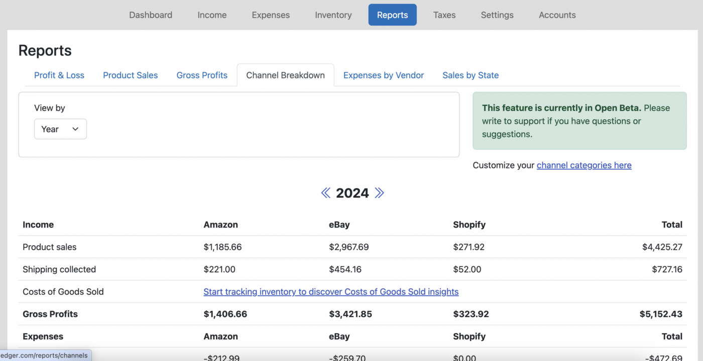 See your sales and expenses by channel with new Seller Ledger report ...