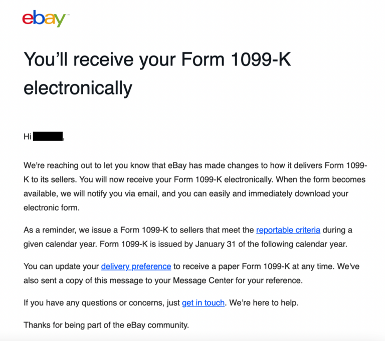 eBay 1099-Ks are coming...electronically - Seller Ledger