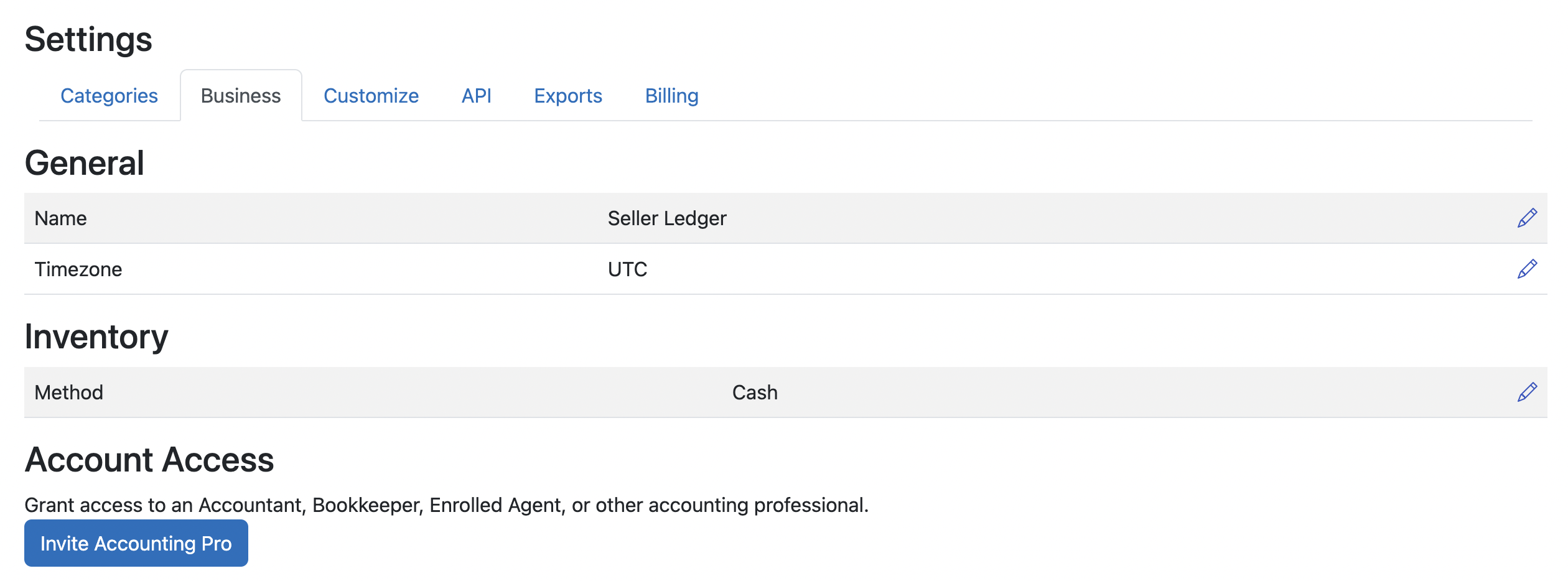 Grant an Accounting Professional access to Seller Ledger - Seller Ledger