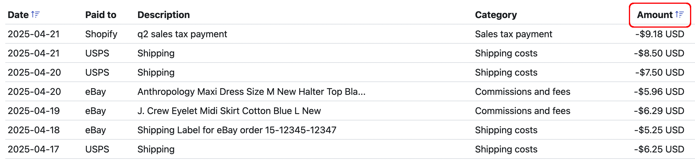 All SORTS of small improvements - Seller Ledger