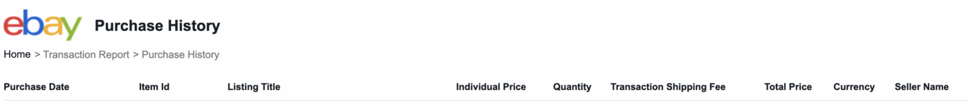 Tracking eBay purchases as Inventory - Seller Ledger